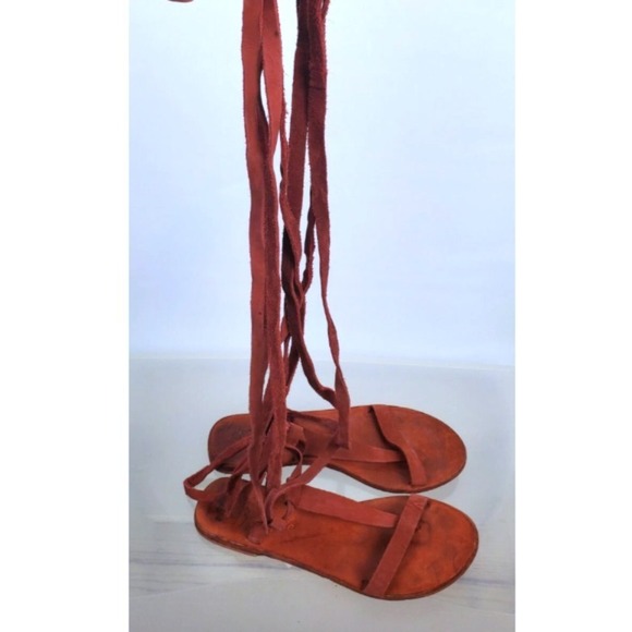 Free People | Shoes | Free People Dahlia Suede Lace Up Gladiator ...
